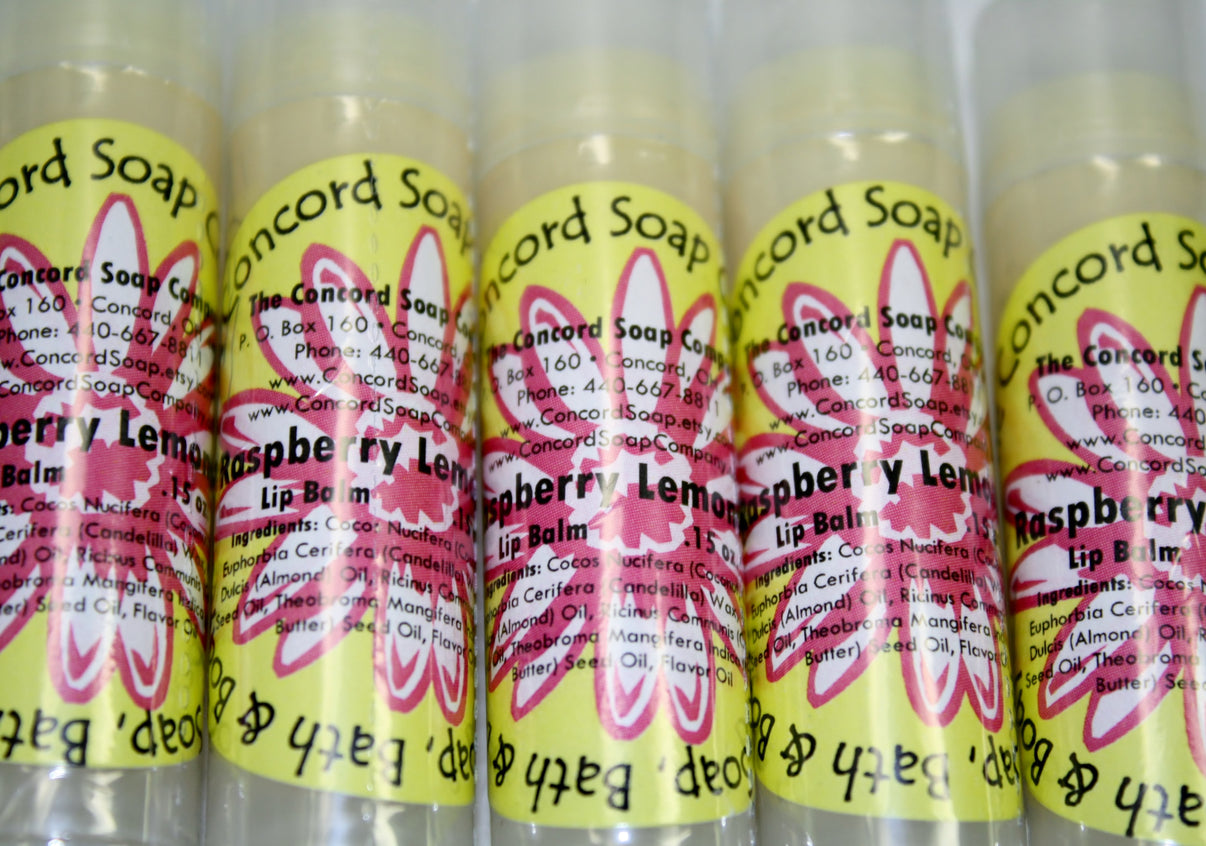 Raspberry Lemonade Handmade Lip Balm Stick – Concord Soap Company